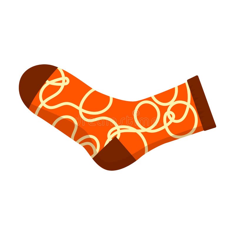 Sock Vector Icon.Cartoon Vector Icon Isolated on White Background Sock ...