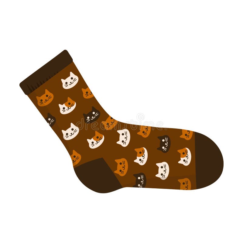 Sock Vector Icon.Cartoon Vector Icon Isolated on White Background Sock ...