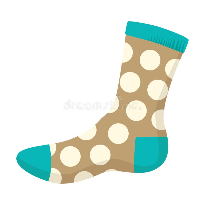 Sock Vector Icon.Cartoon Vector Icon Isolated on White Background Sock ...