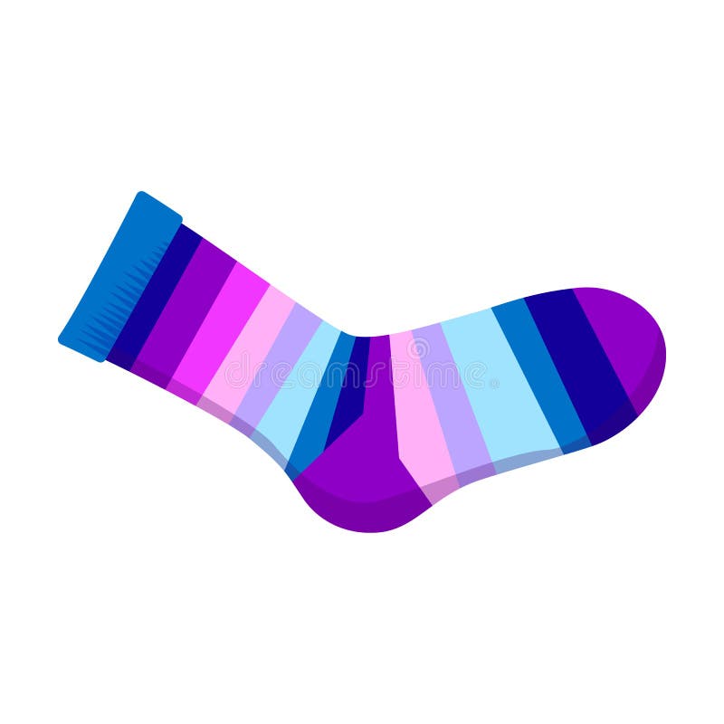 Sock Vector Icon.Cartoon Vector Icon Isolated on White Background Sock ...