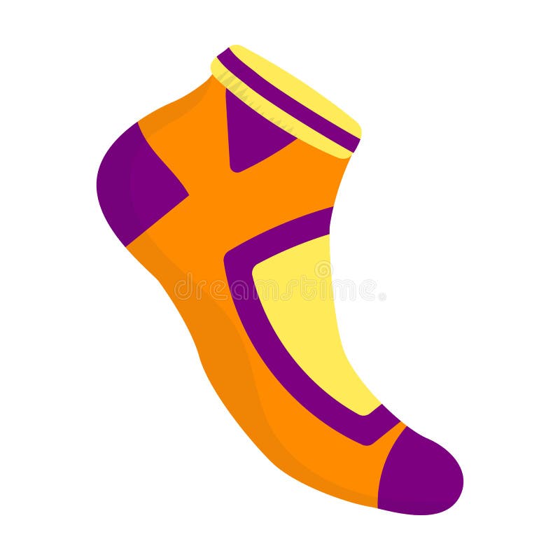 Sock Vector Icon.Cartoon Vector Icon Isolated on White Background Sock ...