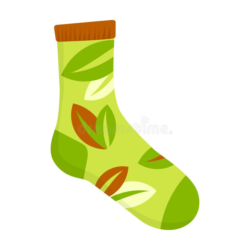 Sock Vector Icon.Cartoon Vector Icon Isolated on White Background Sock ...
