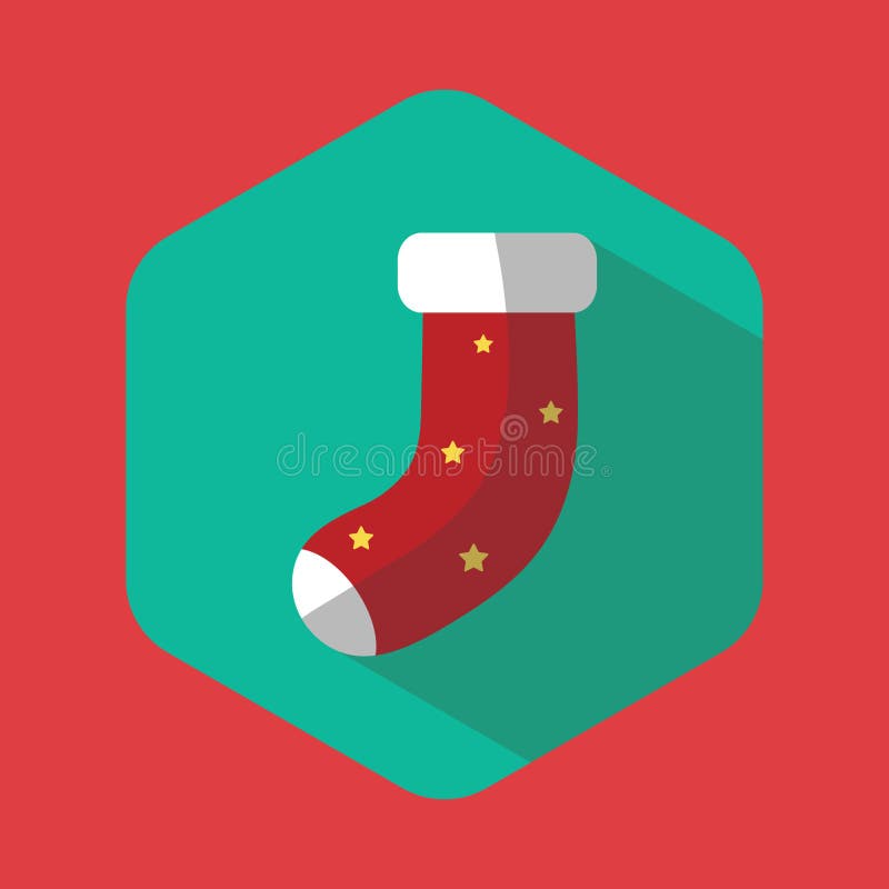 Sock. Vector Illustration Decorative Design Stock Vector - Illustration ...