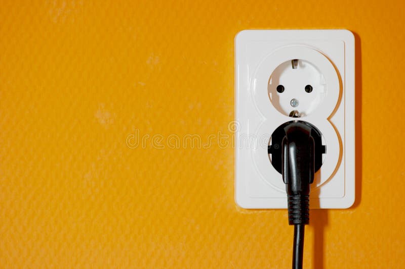 UK Electrical Wall Socket Outlet and Plug Stock Image - Image of cable ...