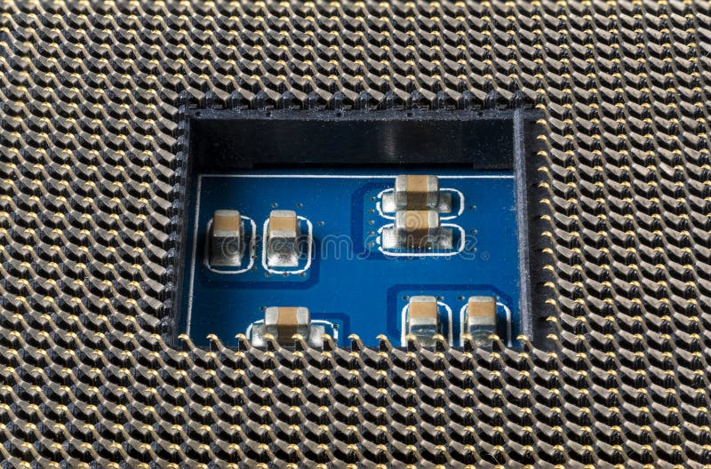 Socket on the Computer Motherboard Designed To Install the Processor ...