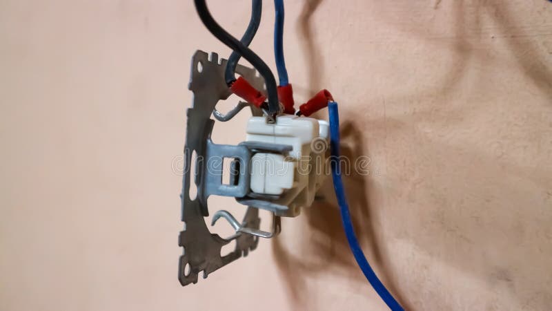 The Socket is Damaged and is Being Repaired Stock Photo - Image of ...