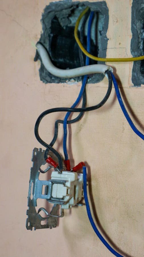 The Socket is Damaged and is Being Repaired Stock Image - Image of ...