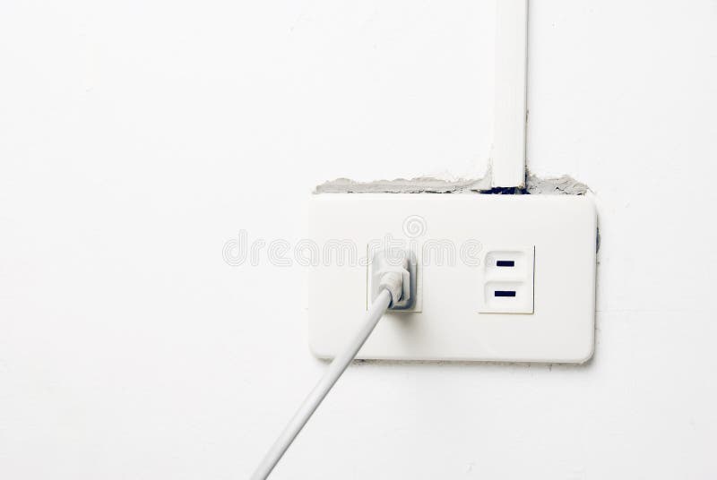Socket de pared imagen de archivo. Imagen de blanco, pared - 5765483