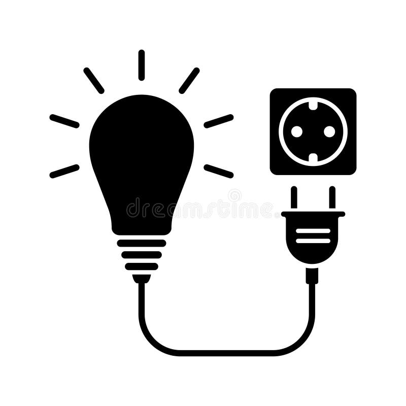 Socket Electric Power Plug Icon Vector on Trendy Design Stock Vector ...