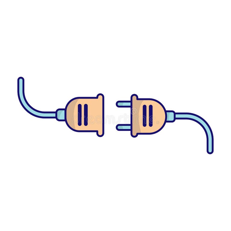 Socket Electric Power Plug Icon Vector on Trendy Design Stock Vector ...