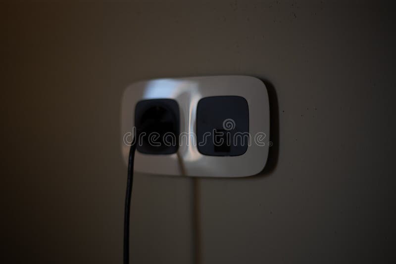 Socket for Electrical Appliances in a Modern Apartment Inside the House ...