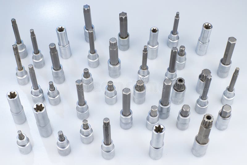 Socket Head Tools for Repair. Stock Photo - Image of knob, metallic ...