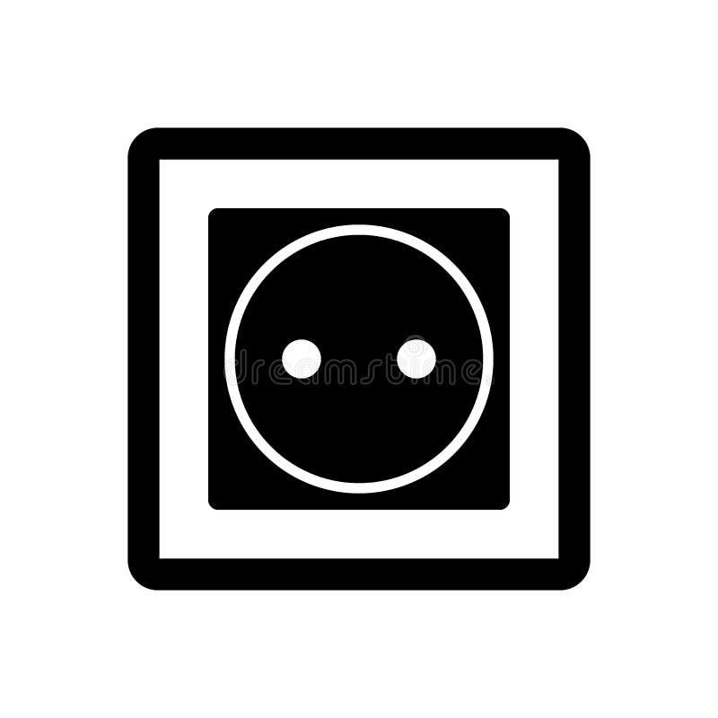 Socket icon on white stock illustration. Illustration of classic ...