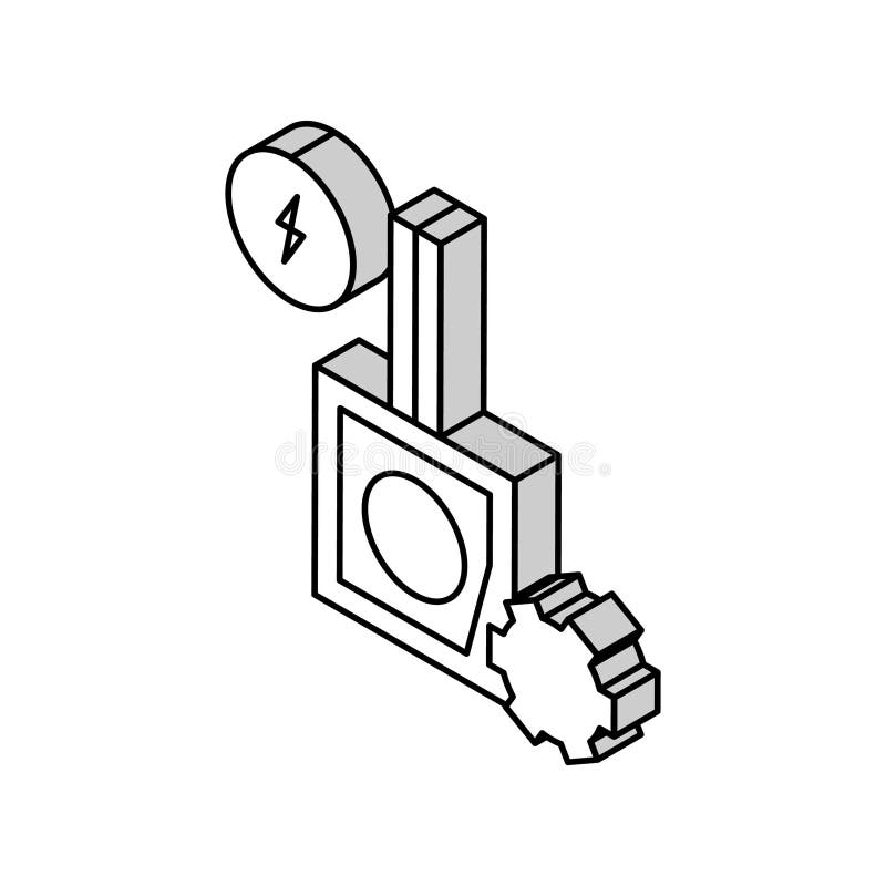 Socket Installation Isometric Icon Vector Illustration Stock Vector ...