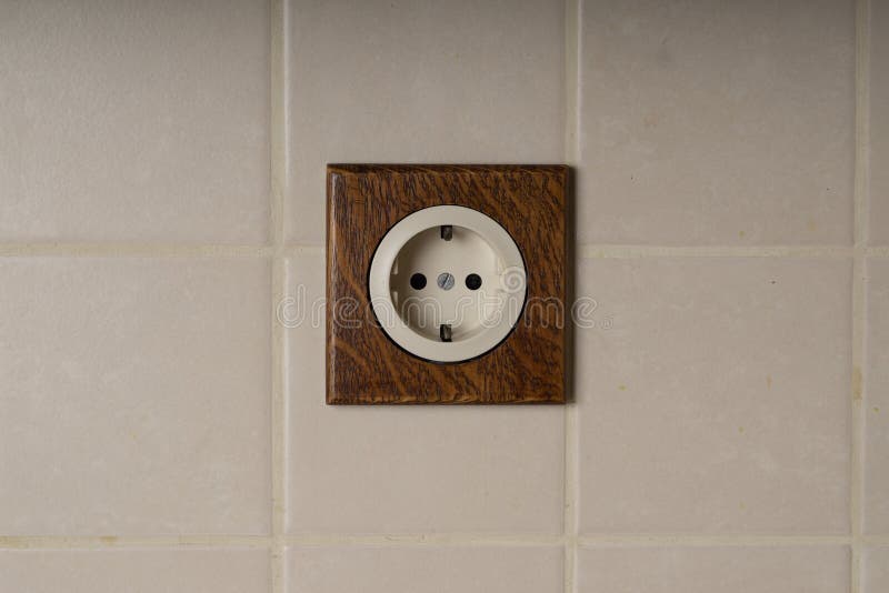 Socket Installation. a Master Electrician Installs an Electrical ...