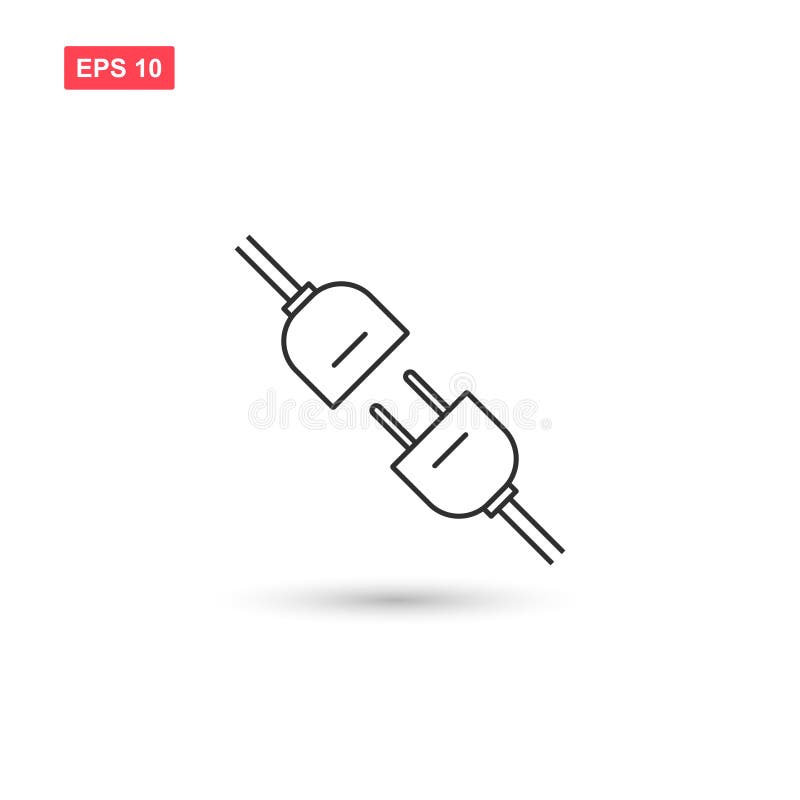Socket Off Icon Vector Design Isolated 7 Stock Vector - Illustration of ...