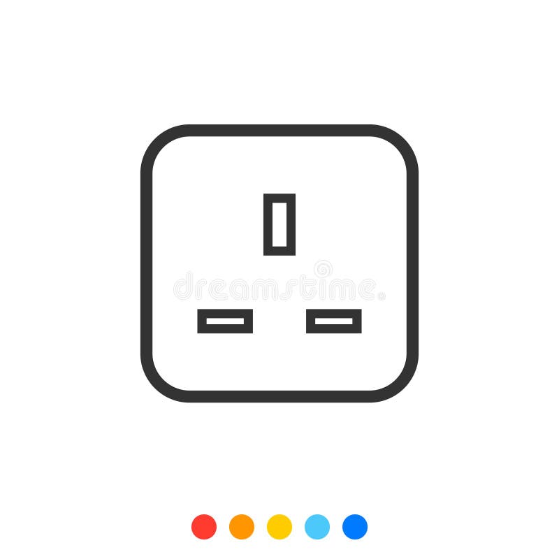 Socket Outlet Icon Stock Illustrations – 14,971 Socket Outlet Icon ...