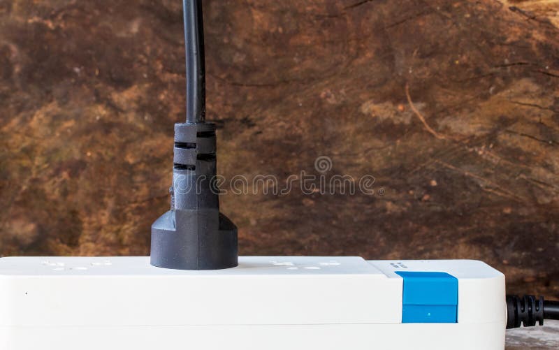 Socket Plug for Charging,three Way Plug Stock Image - Image of surface ...