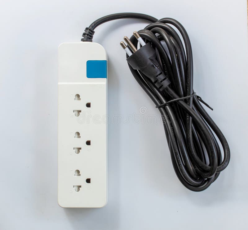 Socket Plug for Charging,three Way Plug Stock Photo - Image of clean ...