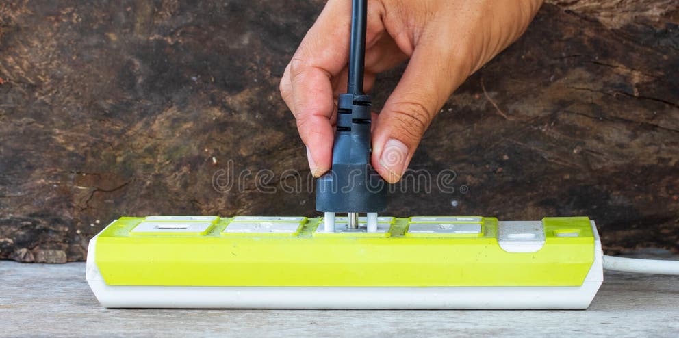 Socket Plug for Charging,three Way Plug Stock Photo - Image of empty ...