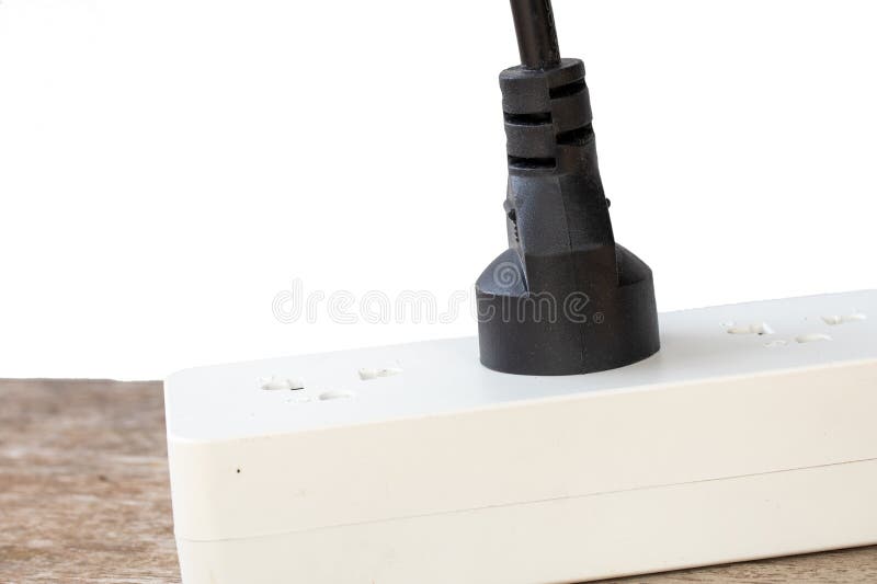 Socket Plug for Charging,three Way Plug Stock Image - Image of current ...