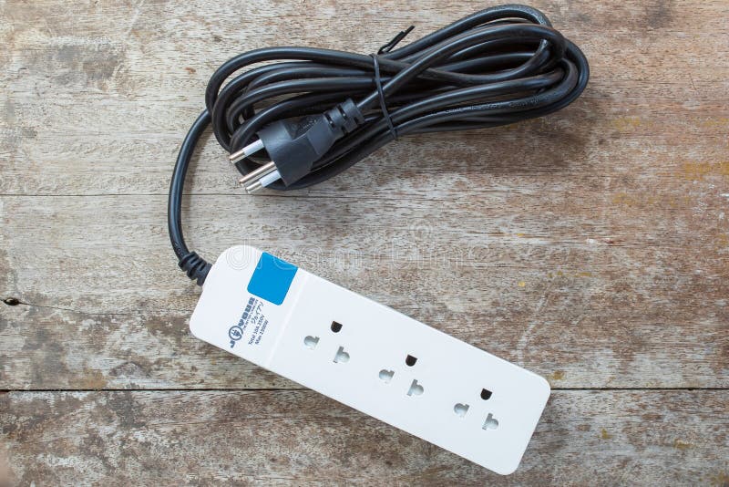 Socket Plug for Charging,three Way Plug Stock Photo - Image of surface ...