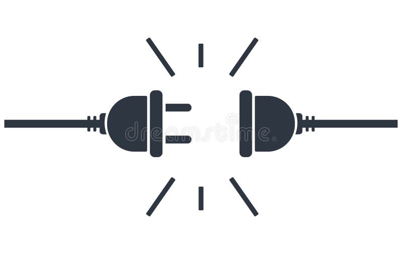 Socket Plug Icon. Concept of Connection and Power Technology Stock ...