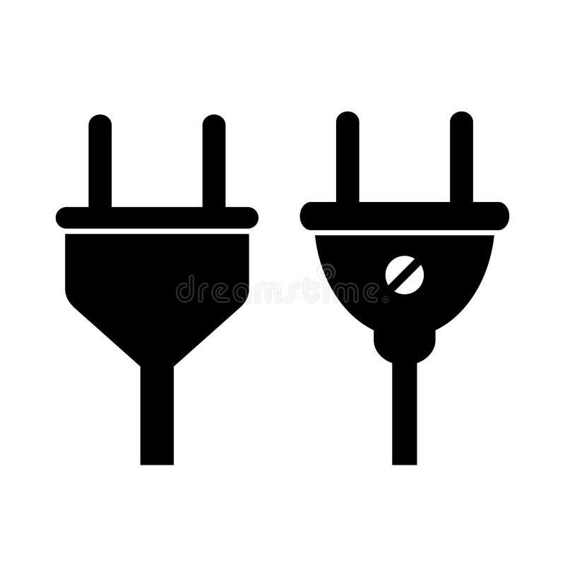 Socket plug icon stock vector. Illustration of power - 39742838