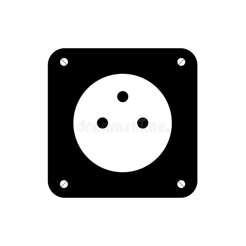 Socket Plug Icon Isolated Vector Stock Vector - Illustration of design ...