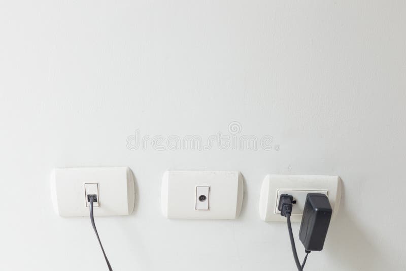 Socket and Plug Other Devices Stock Image - Image of closeup, cord ...
