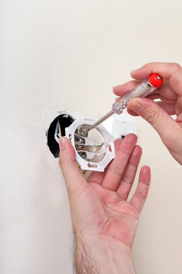 Socket repair stock photo. Image of equipment, outlet - 25761178