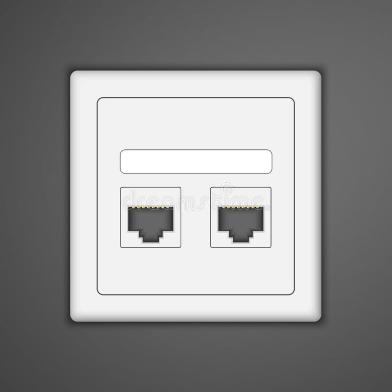 Socket rj45 icon. stock vector. Illustration of icon - 115899557