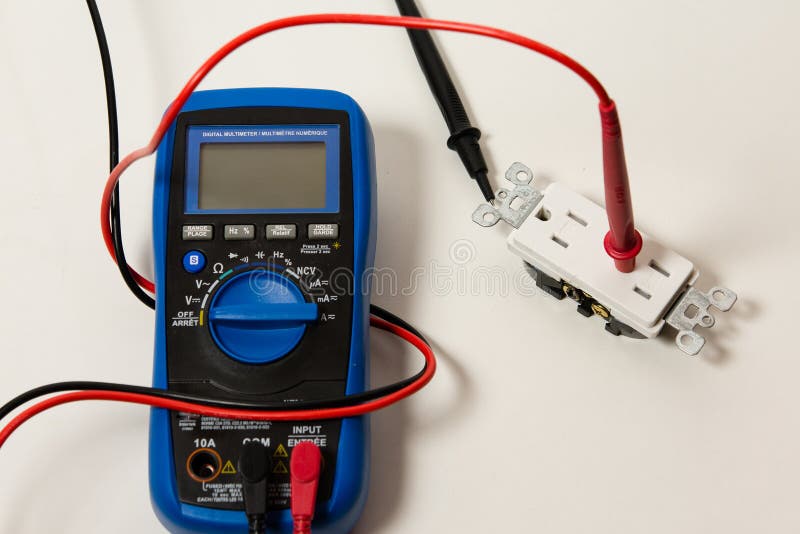 Socket and Tester for Professional Electrical Stock Photo - Image of ...