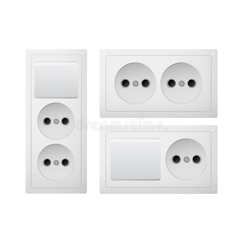 Socket Type C with Switch. Power Plug. Receptacle from South America ...