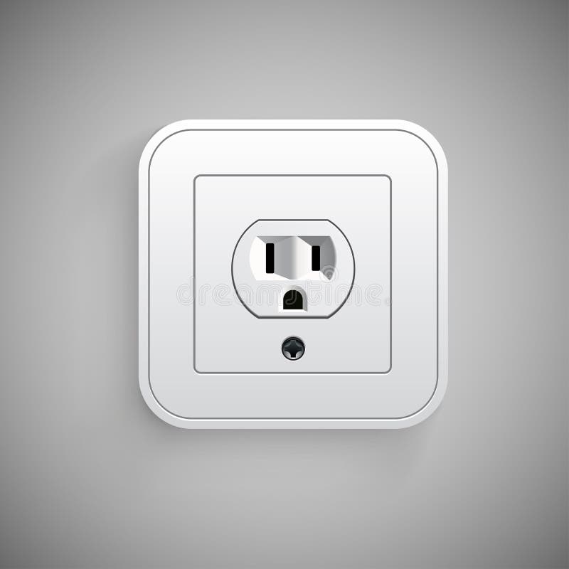 Socket, Vector. Electrical Outlet Stock Vector - Illustration of ...