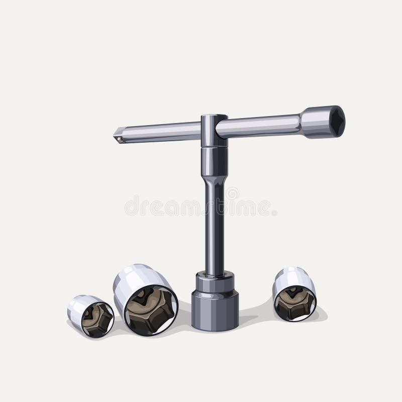 Ratchet Socket Wrench Stock Illustrations – 111 Ratchet Socket Wrench ...