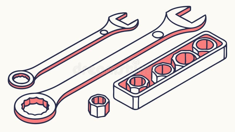 Socket Wrench and Various Sockets, Essential for Automotive and Repair ...