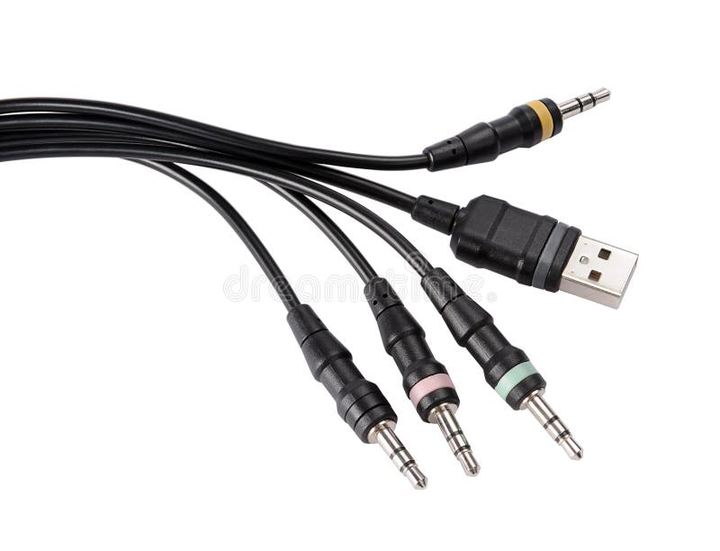 Audio Cable stock image. Image of music, computer, wire - 8916199