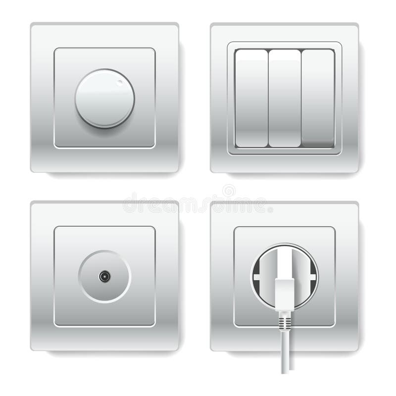 Electric Grounding Line Icon Stock Vector - Illustration of electrical ...