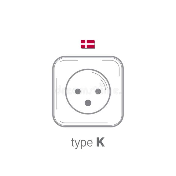 Sockets Icon. Type K. AC Power Sockets Realistic Illustration Stock ...