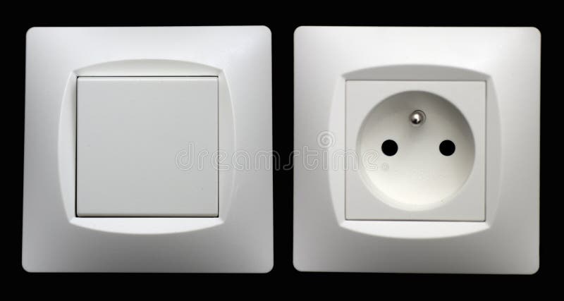 Sockets and switches stock image. Image of technology - 9107821