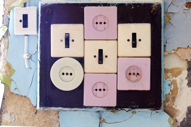 Sockets and switches stock photo. Image of business, equipment - 82347078