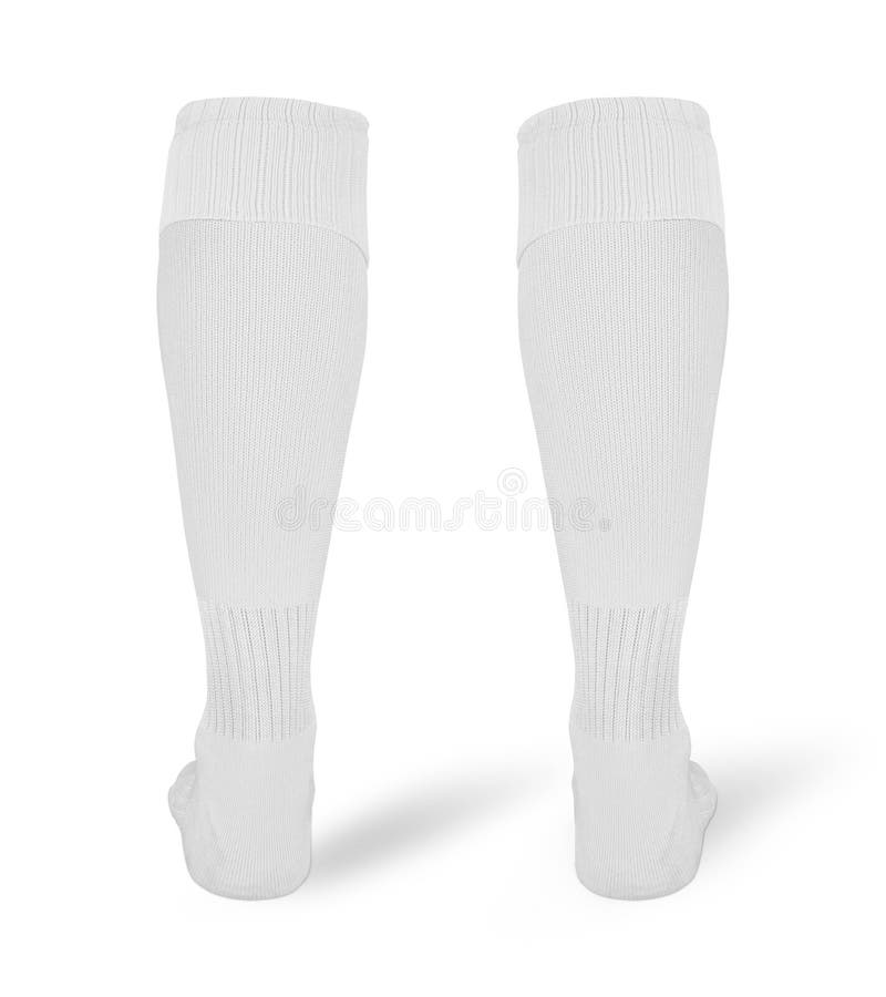 Socks Back View on White Background Stock Image - Image of sport ...
