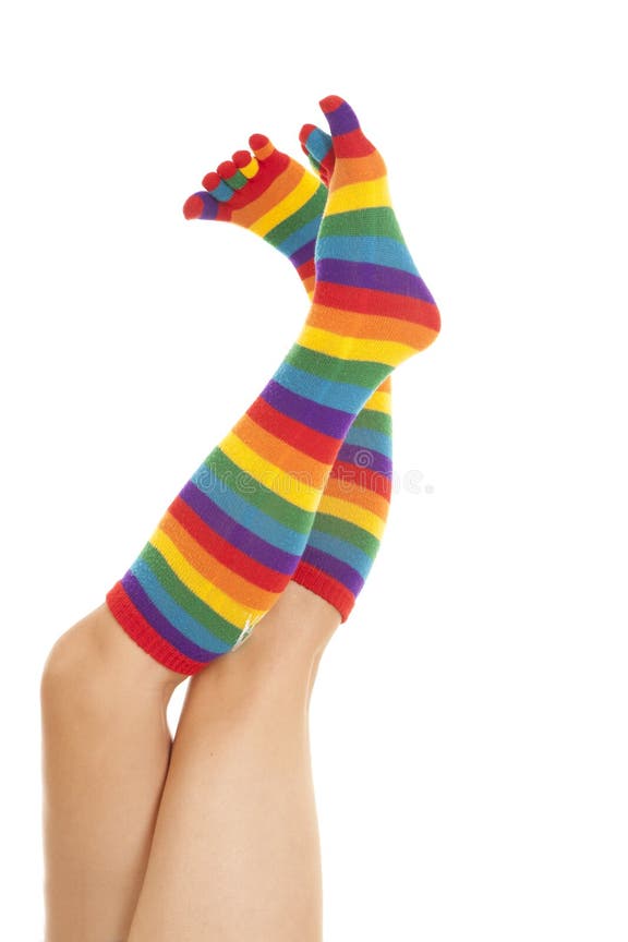 Socks color toes out stock photo. Image of feet, beautiful - 27099754