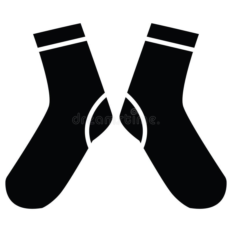 Socks Icon. Christmas Socks Symbol. Stocking Sign. Flat Style Stock ...