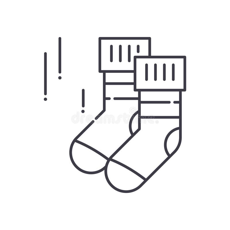 Socks Icon, Linear Isolated Illustration, Thin Line Vector, Web Design ...