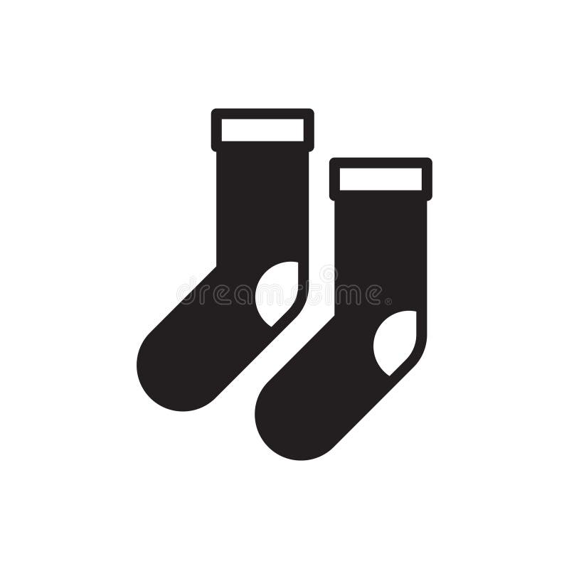 Socks icon stock illustration. Illustration of feet - 376039086