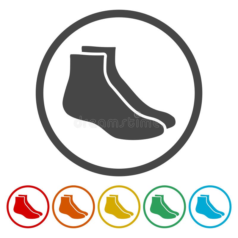 Socks Icons Set - Vector Illustration Stock Vector - Illustration of ...