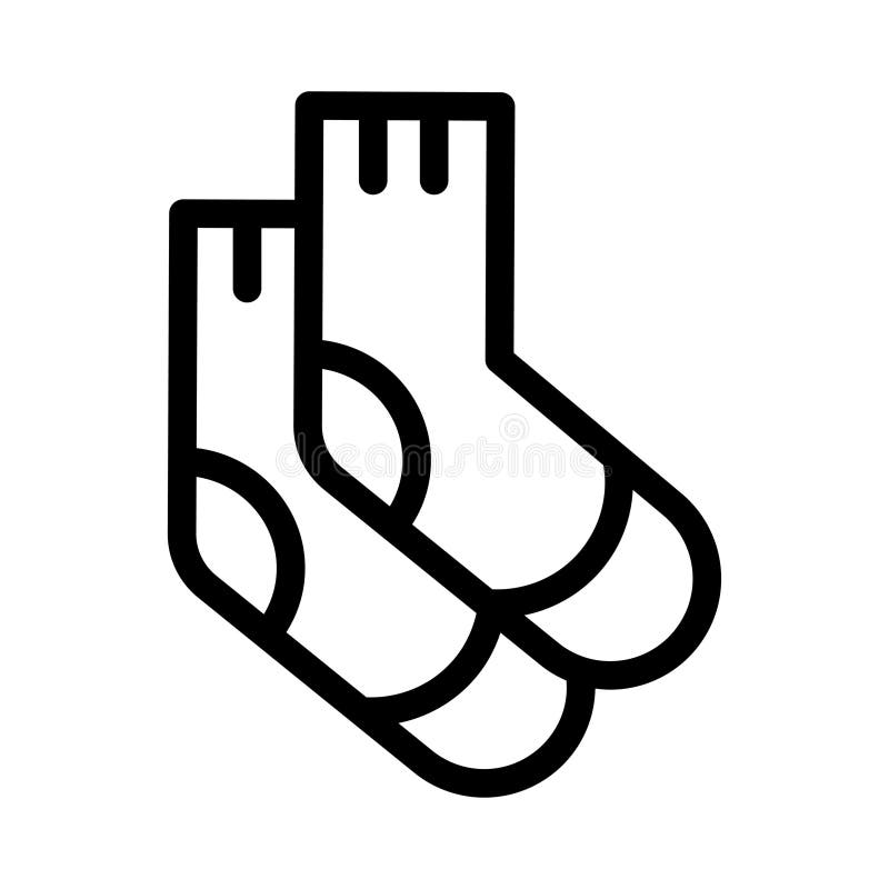 Socks Line Icon Illustration Vector Graphic Stock Vector - Illustration ...