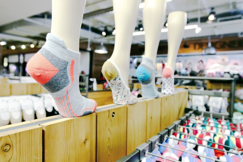 Socks in a store stock image. Image of cotton, merchandise - 96288079